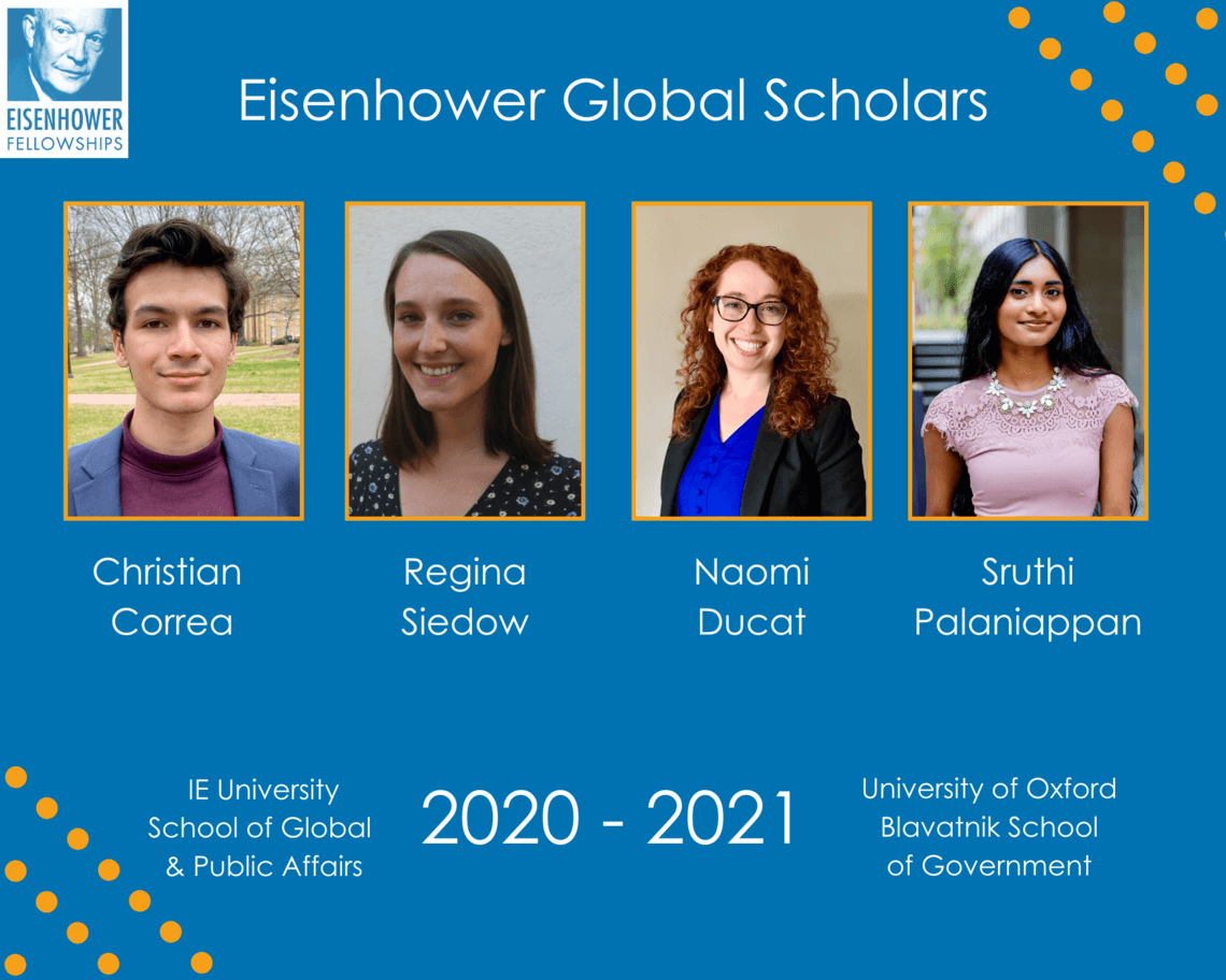 EISENHOWER FELLOWSHIPS INAUGURATES UNIQUE POSTGRADUATE GLOBAL SCHOLARS ...